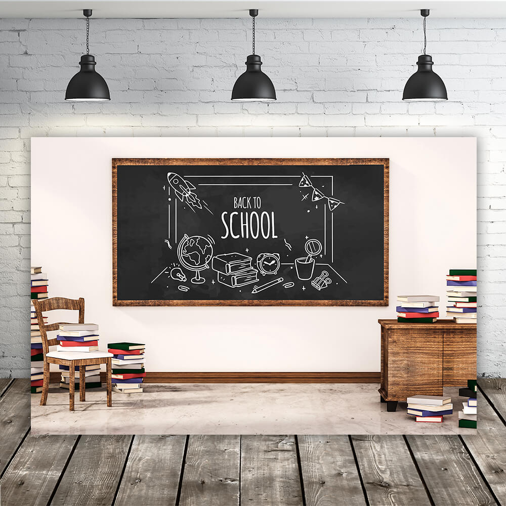 Classroom Blackboard Back to School Backdrop RR6-30 – Dbackdrop