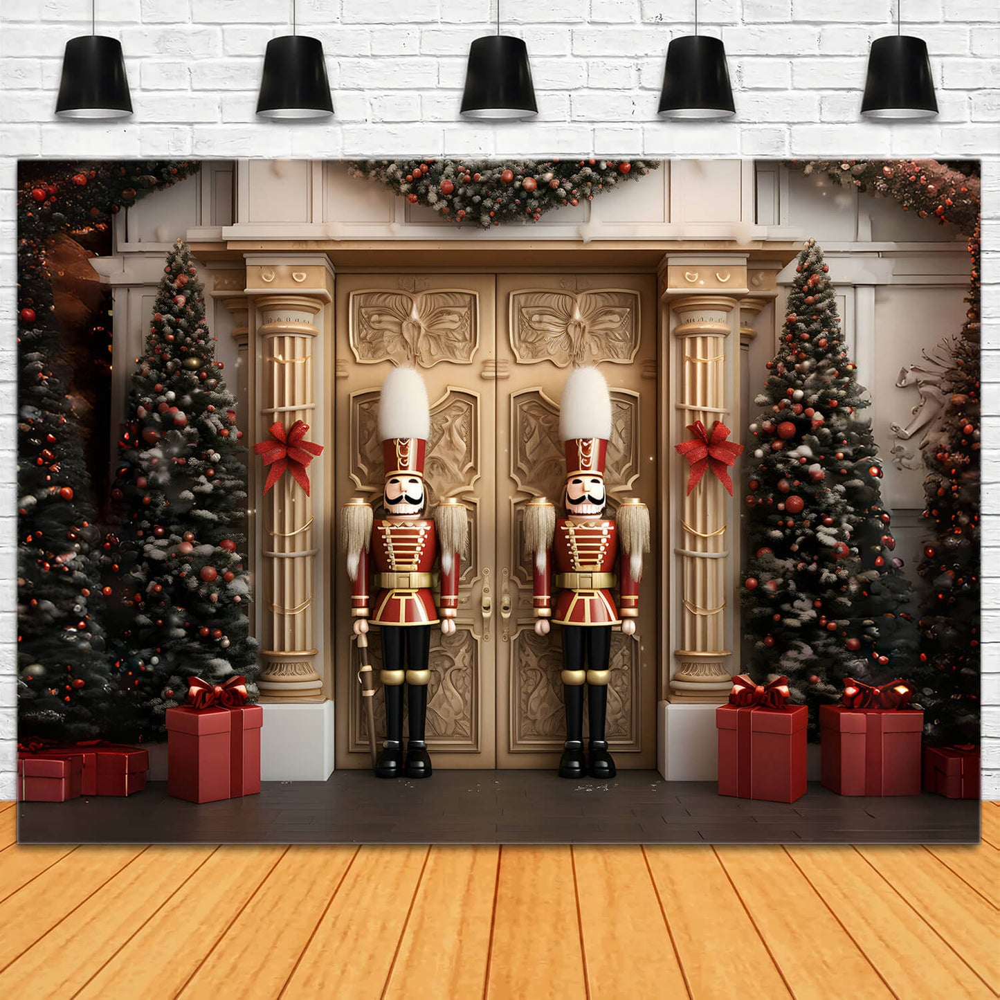 Christmas Nutcracker Doll Photography Backdrop RR6-53 – Dbackdrop
