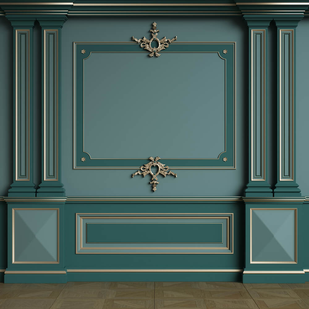 Classic Moulding Interior Retro Wall backdrop RR6-79 – Dbackdrop