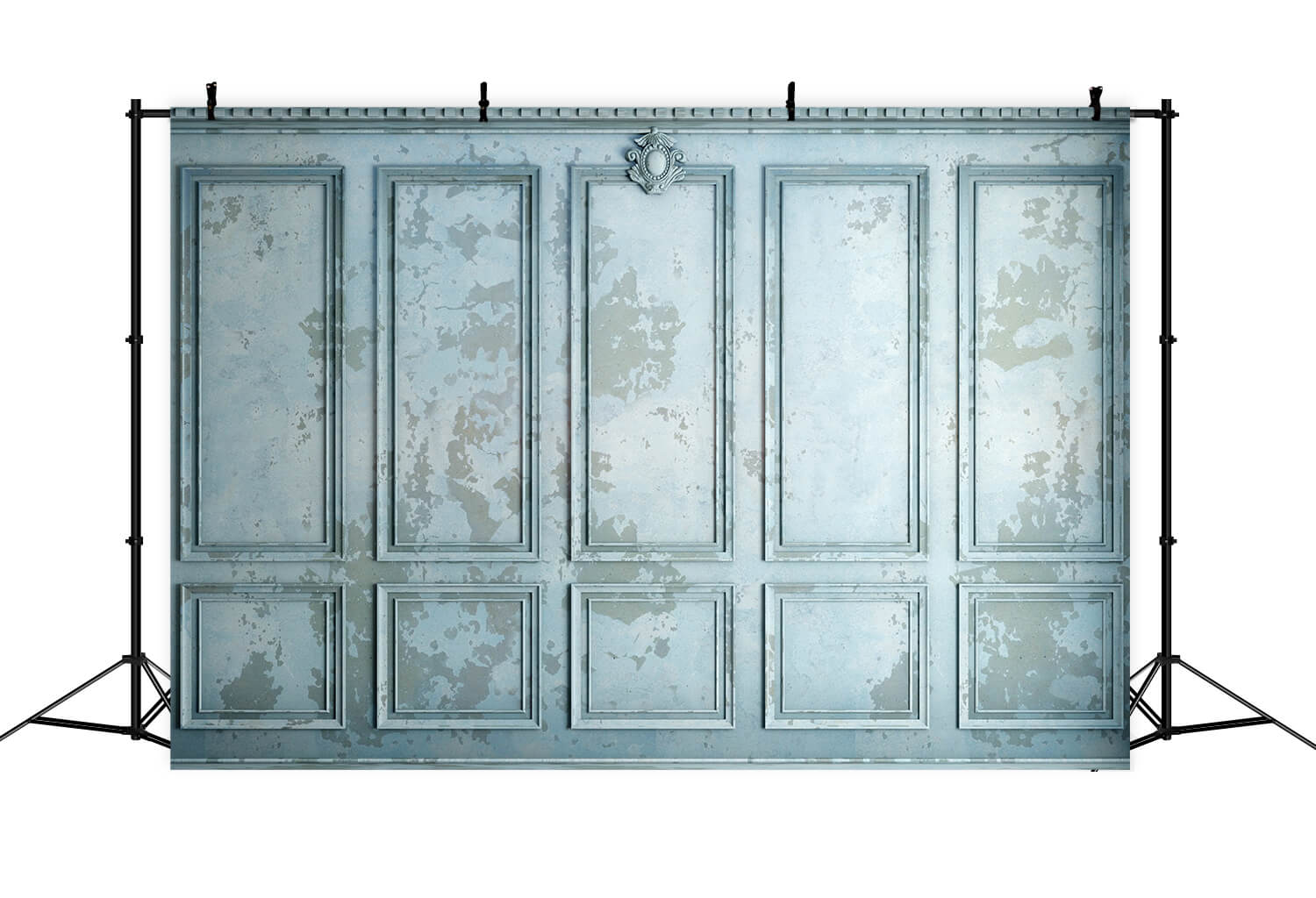 Blue Weathered Retro Wall Photography Backdrop RR6-83 – Dbackdrop