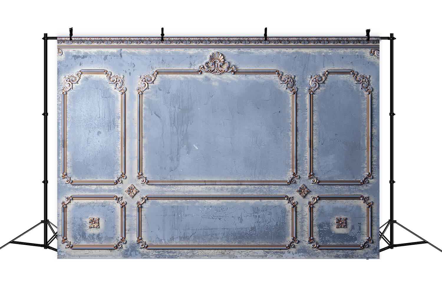 Vintage Old Stucco Blue Retro Wall Backdrop RR6-85 – Dbackdrop
