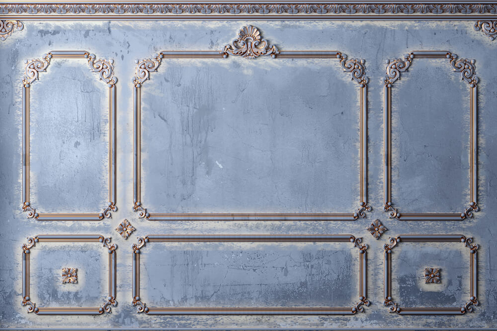 Vintage Old Stucco Blue Retro Wall Backdrop RR6-85 – Dbackdrop