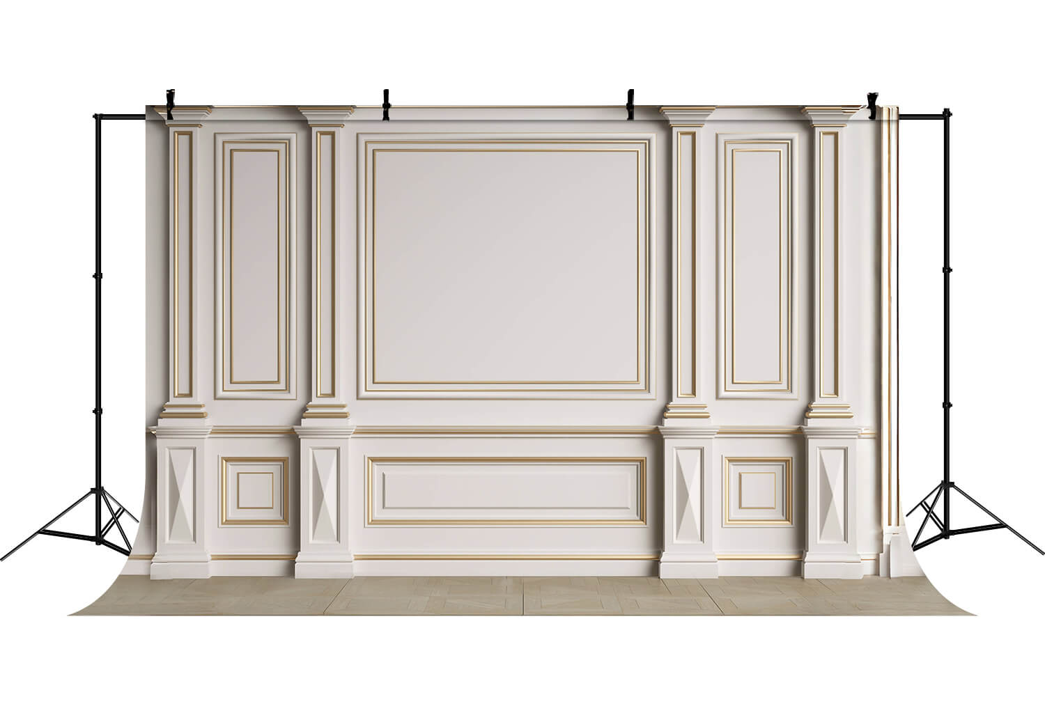 Empty Room Interior White Retro Wall Backdrop RR6-90 – Dbackdrop