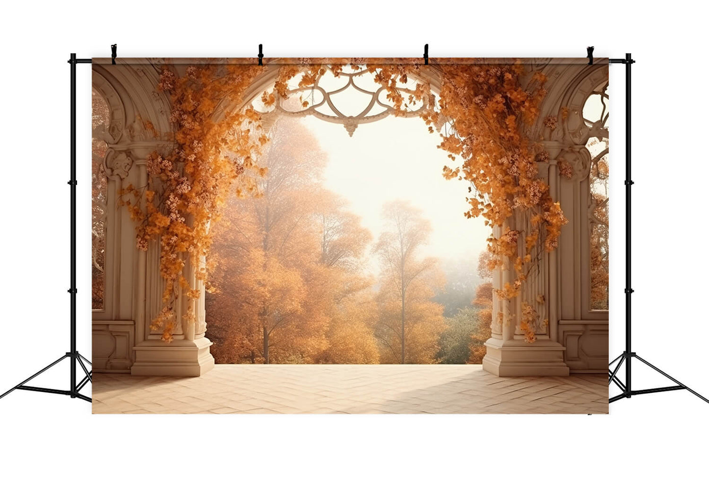 Autumn Forest Landscape Castle Arch Backdrop RR7-179 – Dbackdrop