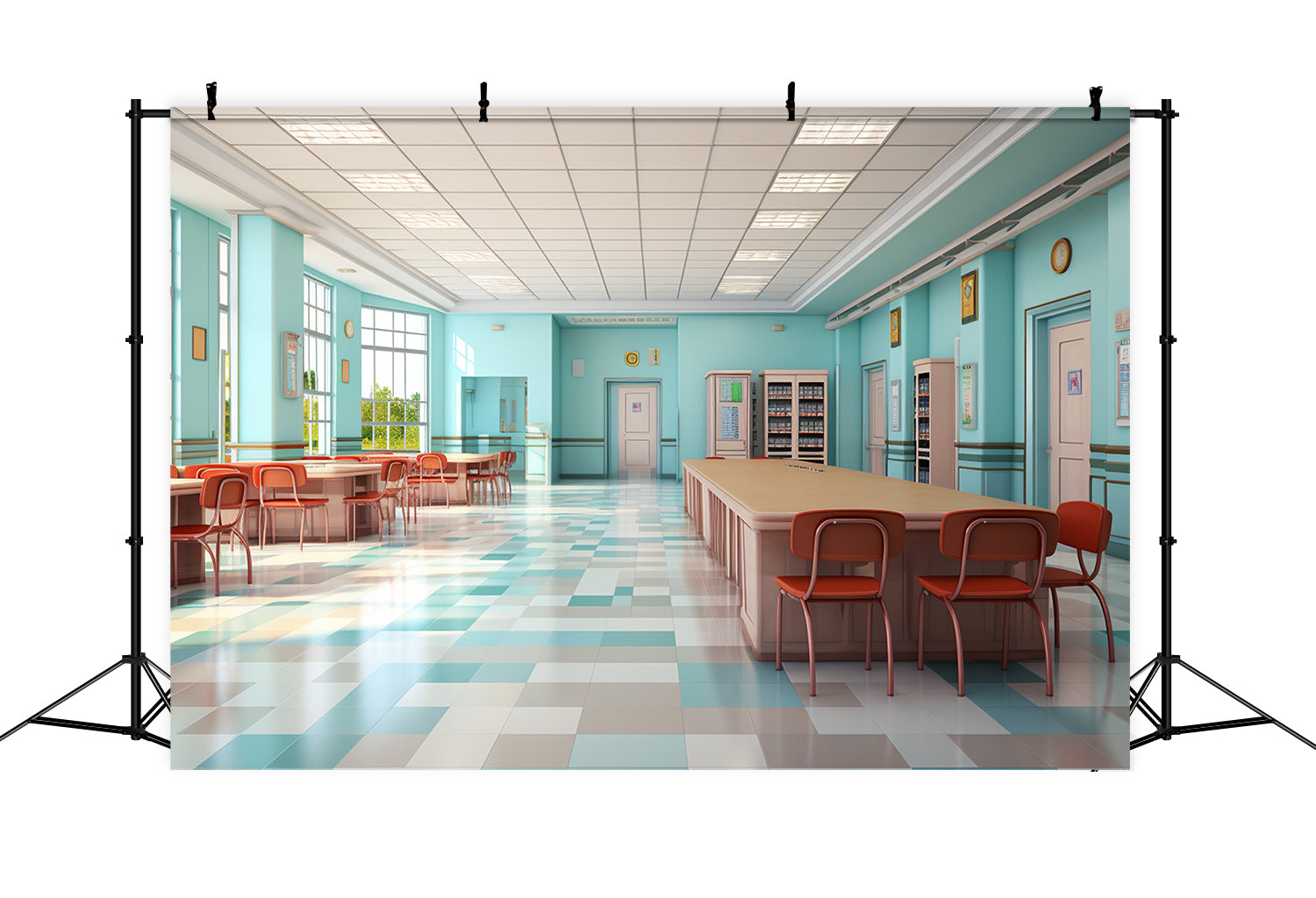 Silent Library Back to School Backdrop RR7-226 – Dbackdrop