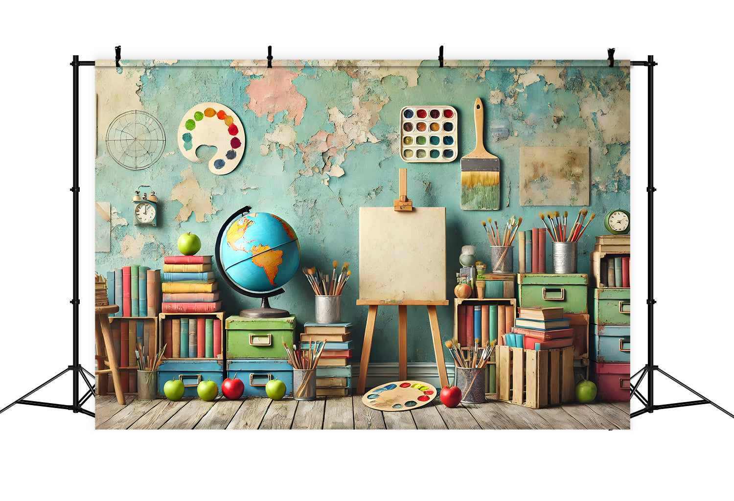 Back to School Mottled Classroom Wall Backdrop RR7-239 – Dbackdrop