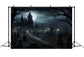 Scary Haunted Castle Halloween Photography Backdrop RR7-29 – Dbackdrop