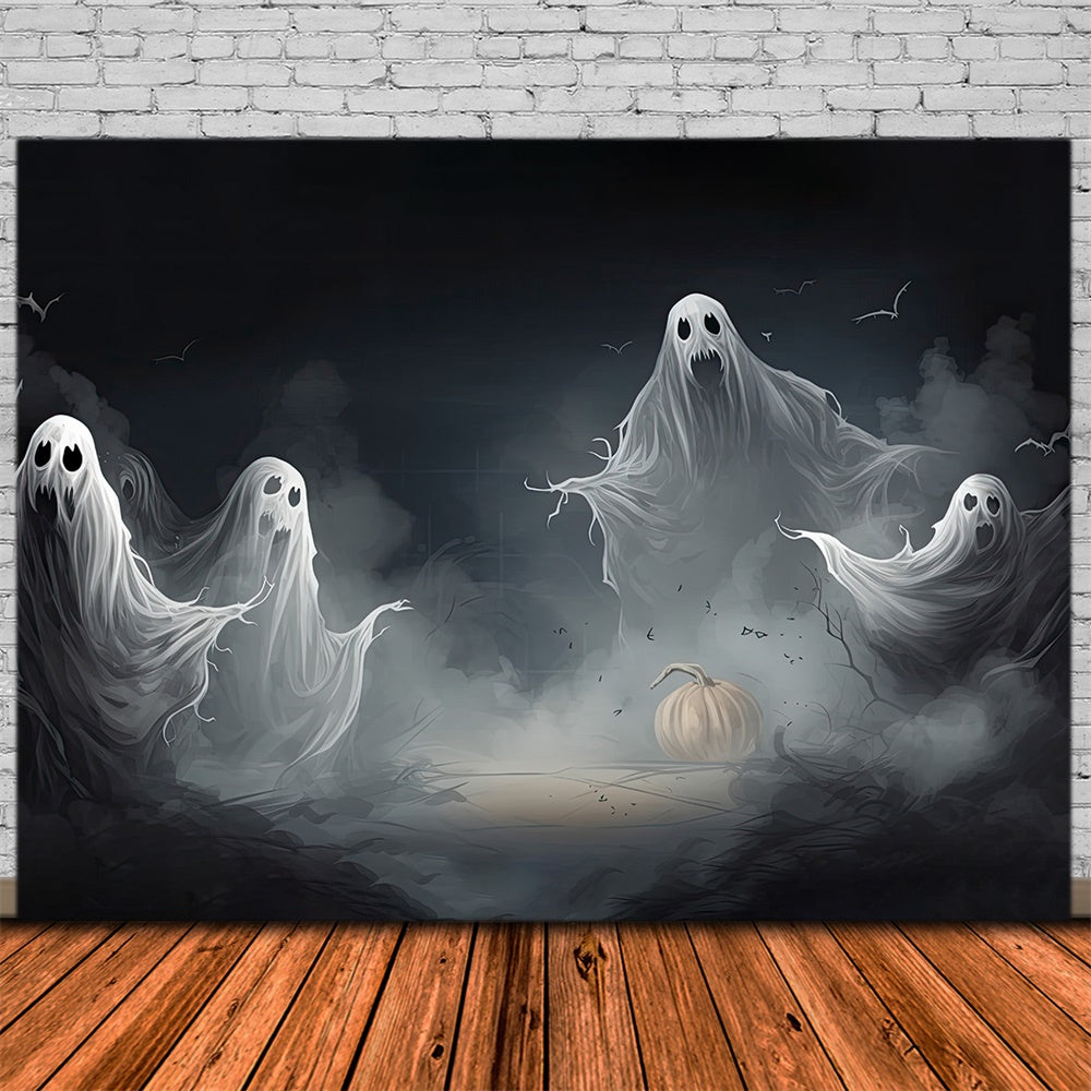 Halloween Floating Ghost Photography Backdrop RR7-413 – Dbackdrop