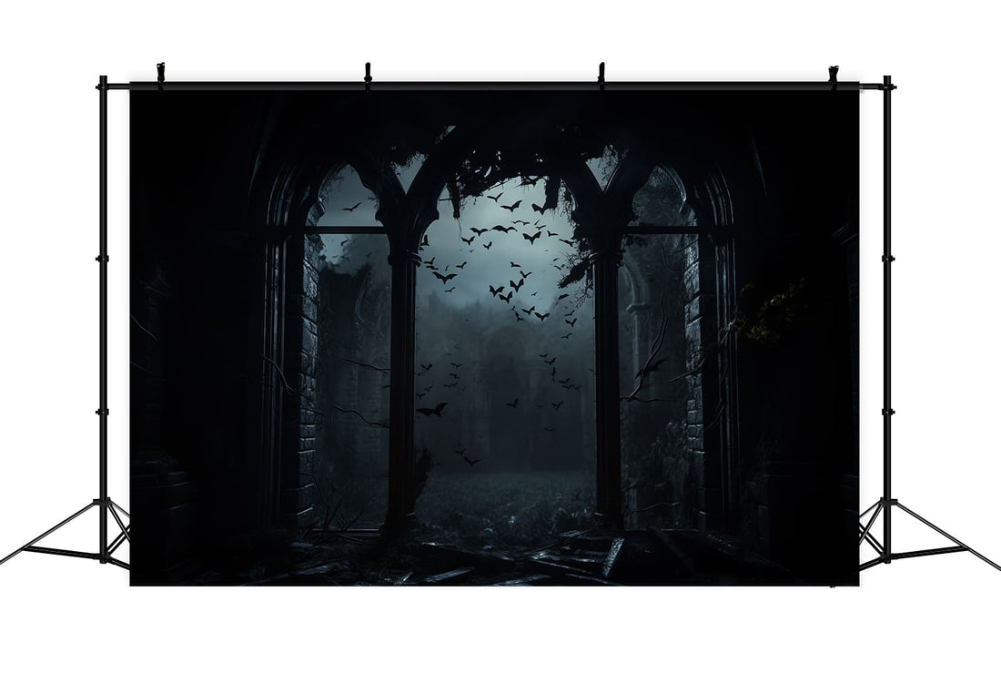 Halloween Gothic Cemetery Photography Backdrop RR7-47 – Dbackdrop