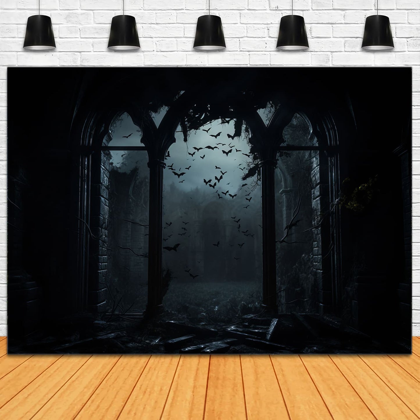 Halloween Gothic Cemetery Photography Backdrop RR7-47 – Dbackdrop