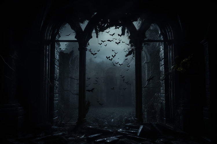 Halloween Gothic Cemetery Photography Backdrop RR7-47 – Dbackdrop