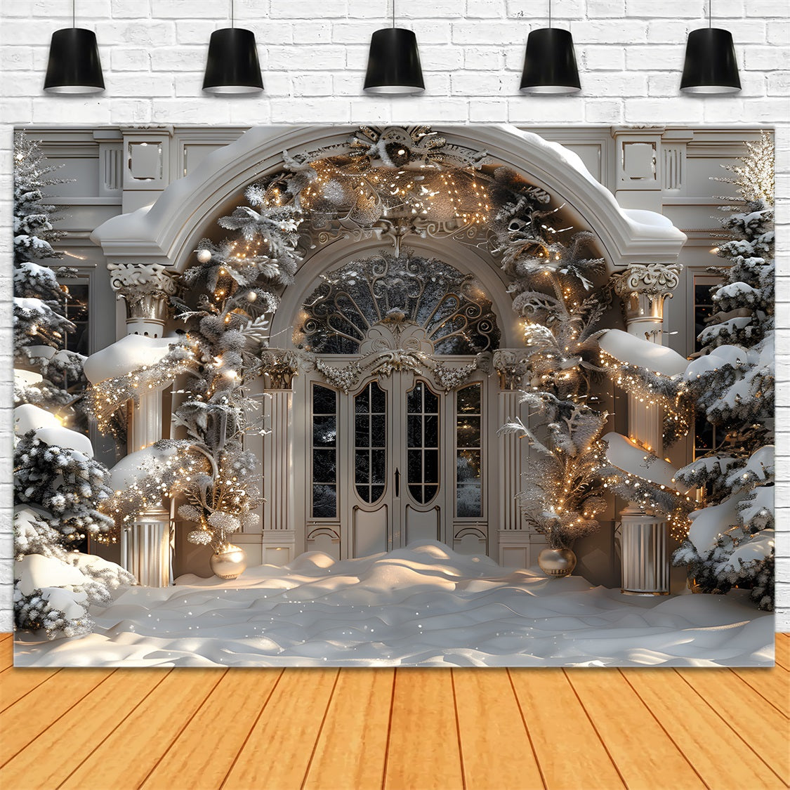 Christmas Grand Entrance Wonderland Backdrop RR7-590 – Dbackdrop