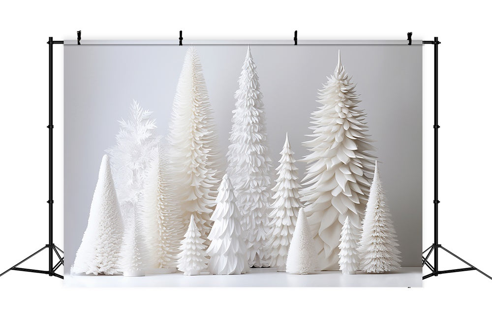 White Christmas Tree Photography Backdrop RR7-734 – Dbackdrop