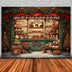 Christmas Festive Bakery Window Display Backdrop RR8-142