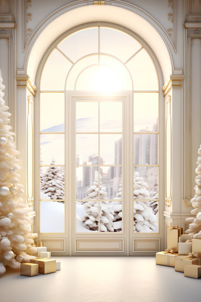 Christmas Rustic Farmhouse Festive Decor Backdrop RR8-271 – Dbackdrop