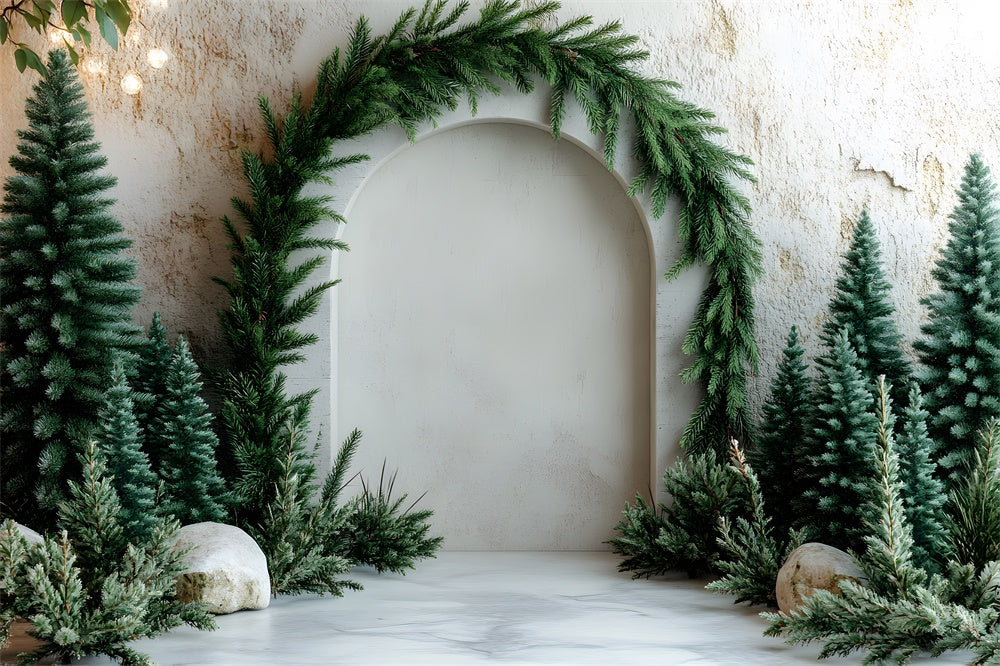 Christmas Tree Arch Photography Backdrop RR8-347 – Dbackdrop