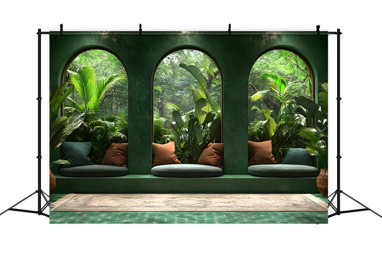Tropical Jungle Oasis Boho Backdrop RR8-409 – Dbackdrop