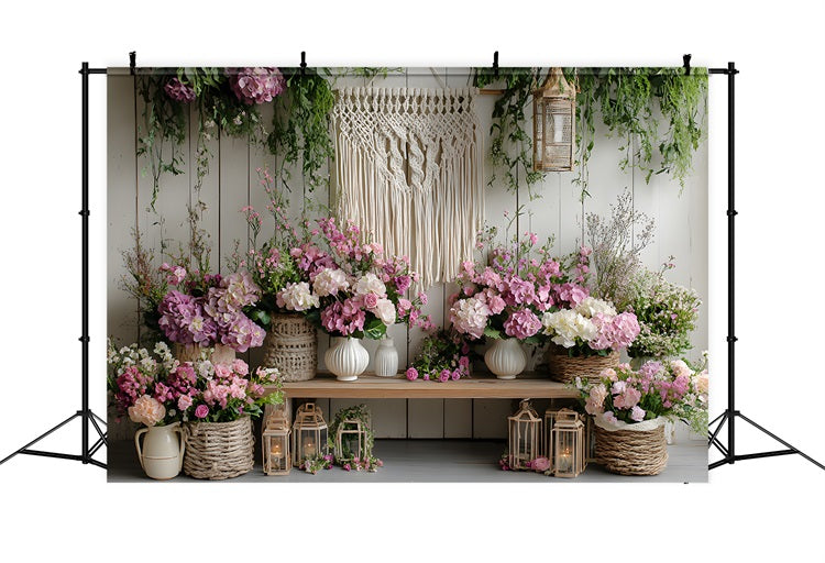 Bohemian Floral Wall Decor Backdrop RR8-436 – Dbackdrop