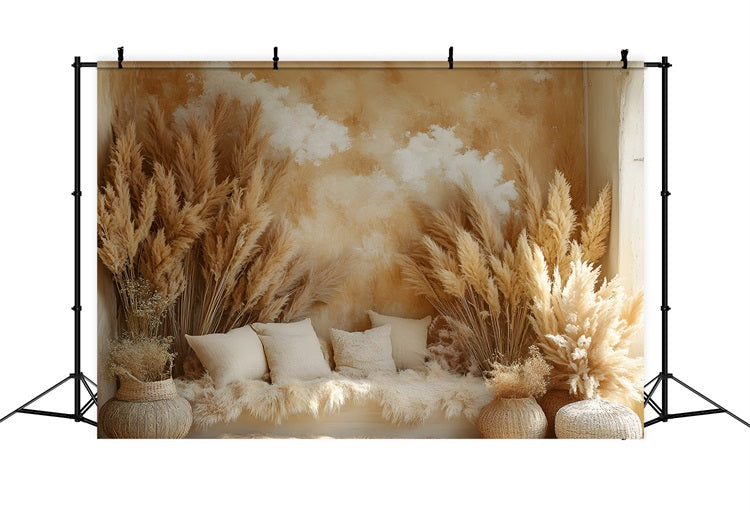 Bohemian Sunny Warm Hay Decor Backdrop RR8-480 – Dbackdrop