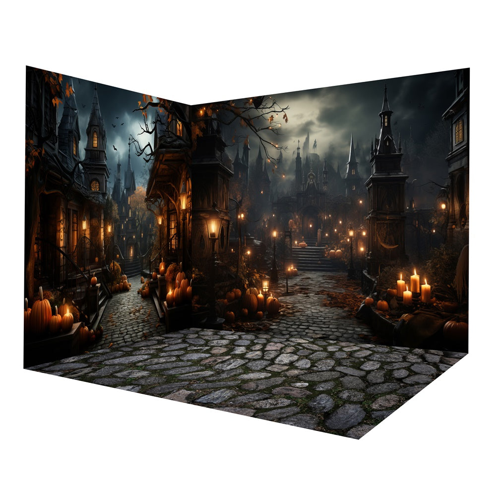 Halloween Haunted Castle Spooky Night Backdrop Room Set RR8-653 – Dbackdrop