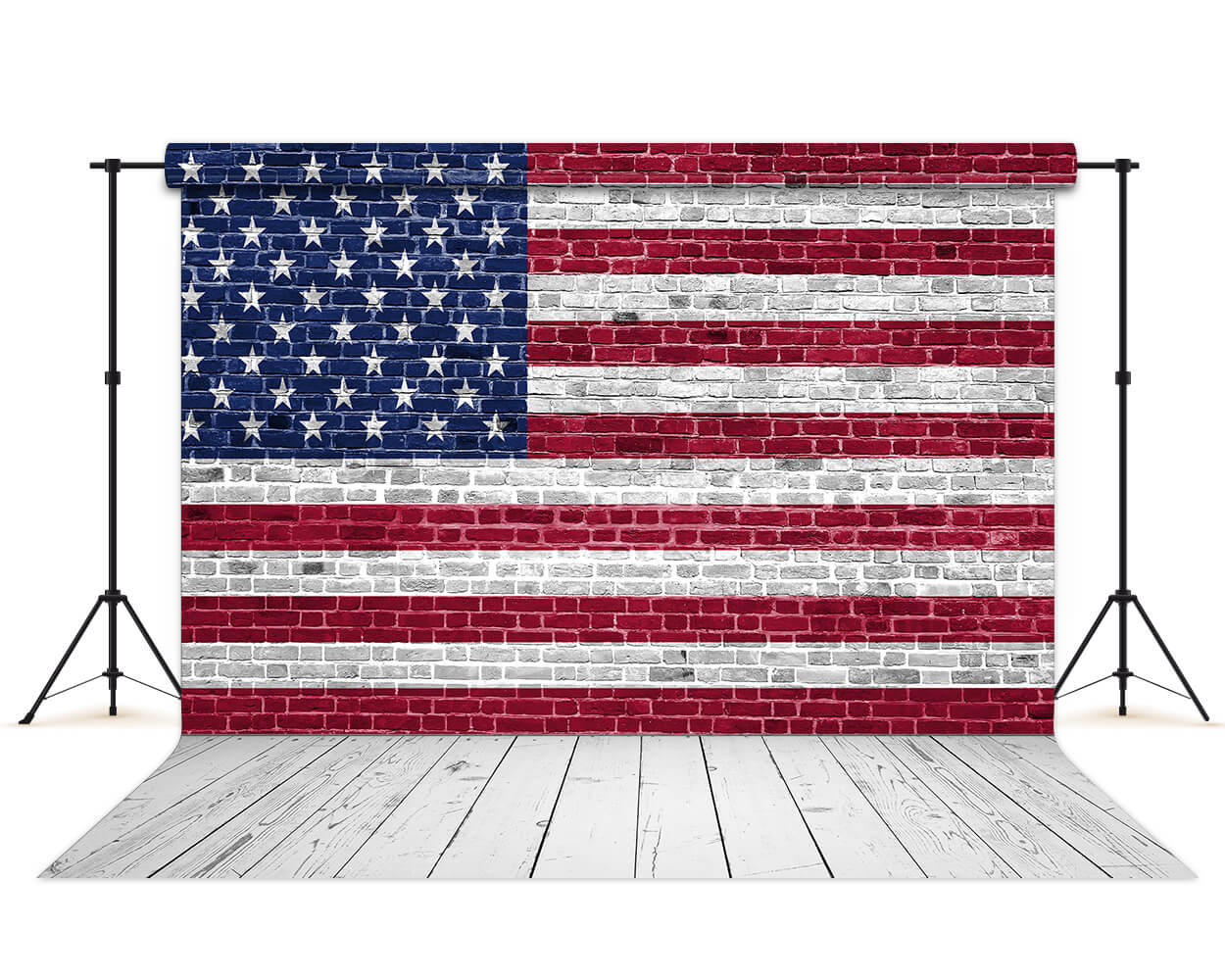 American Flag Brick Patriotic Photo Studio Backdrop SH617 – Dbackdrop