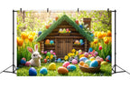 Easter Backdrop Pastel Egg Charming Cottage Backdrop TWW3-38