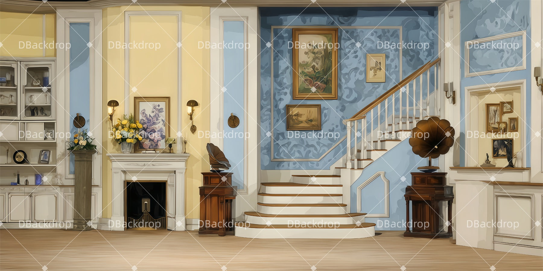 Dance Recital Backdrops Nursery Room School Play Backdrops TWW510-T37