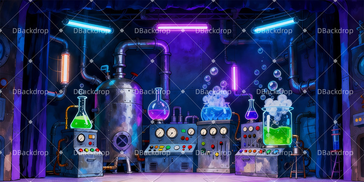 Theater Backdrops Plankton's Laboratory Large Stage Backdrops TWW511-T