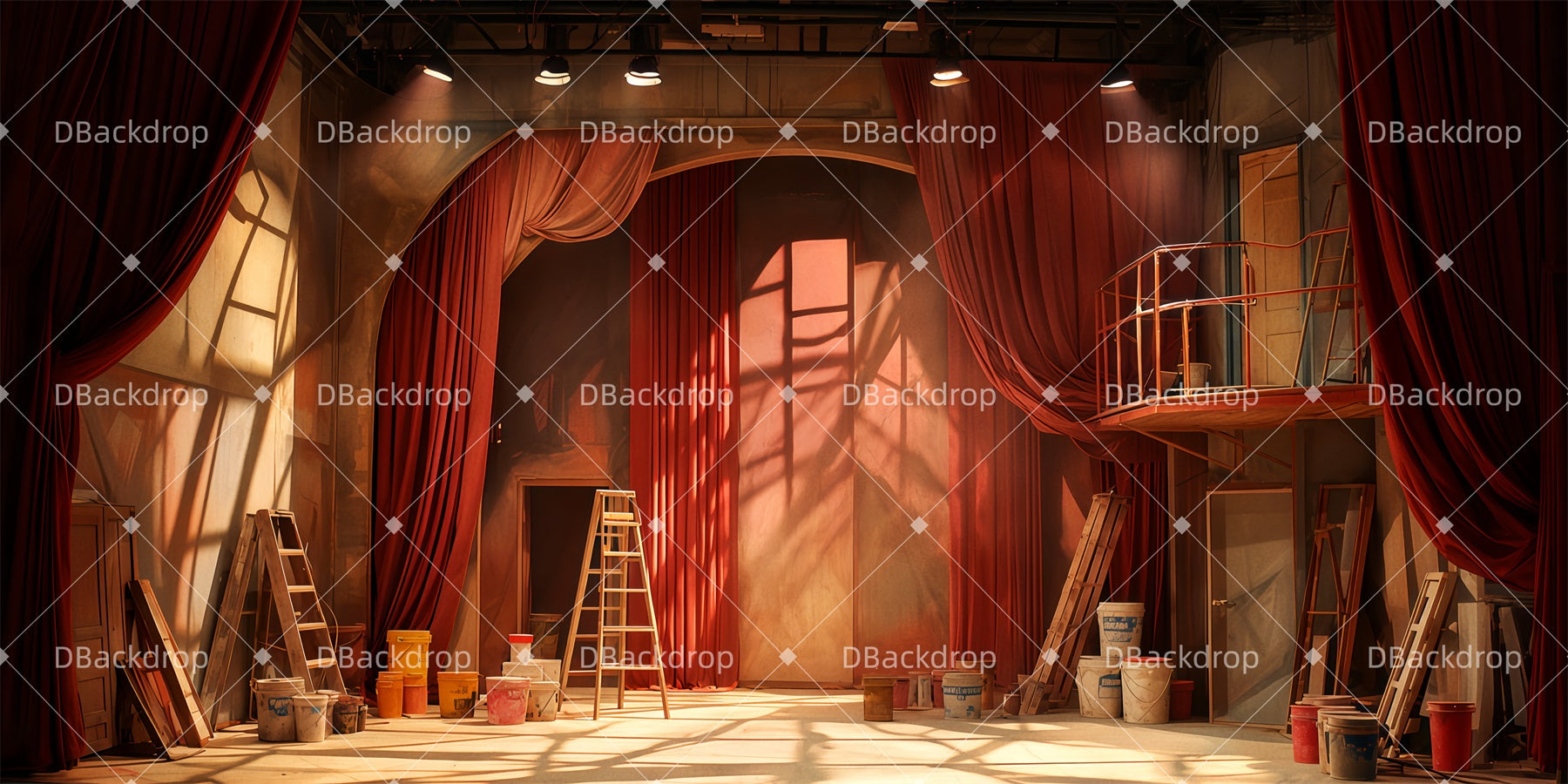Broadway Stage Backdrops Theater Renovation Theater Backdrop TWW511-T4