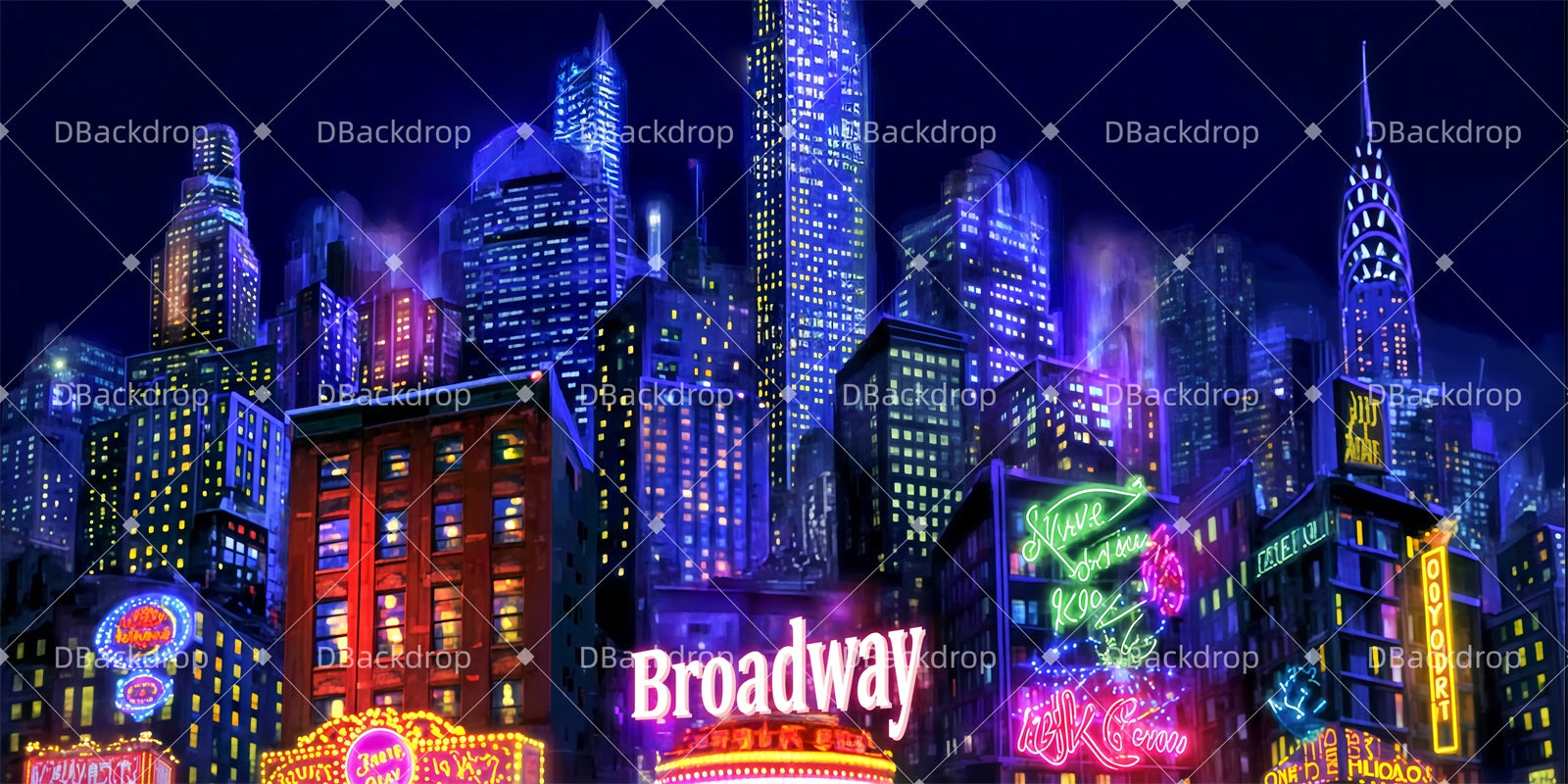 Broadway Stage Backdrop Lullaby of Broadway Theater Backdrops TWW511-T
