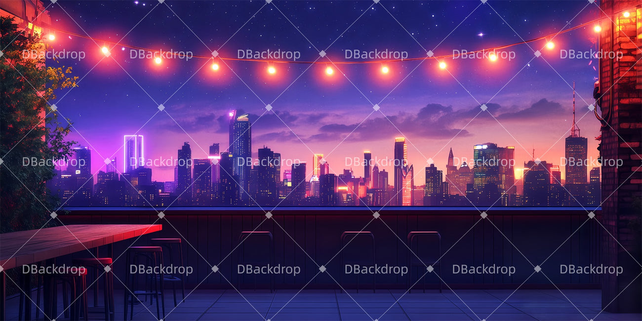 Theater Backdrops Usnavi's Rooftop Professional Stage Backdrops TWW511