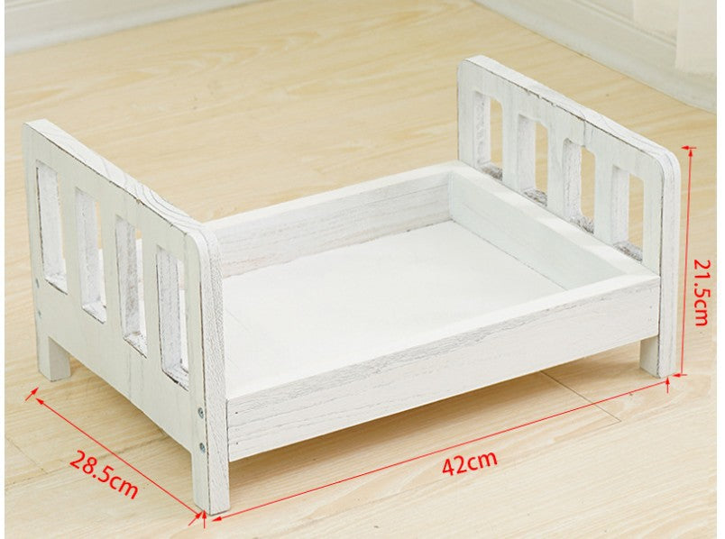Vintage Wooden Bed Photography Props for Newborn SYPJ6 – Dbackdrop