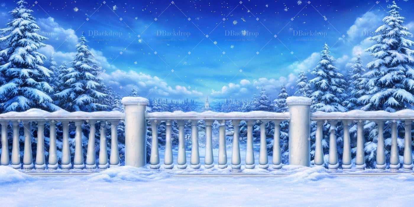 Dance Stage Backdrop Winter Terrace Professional Stage Backdrops CSH59
