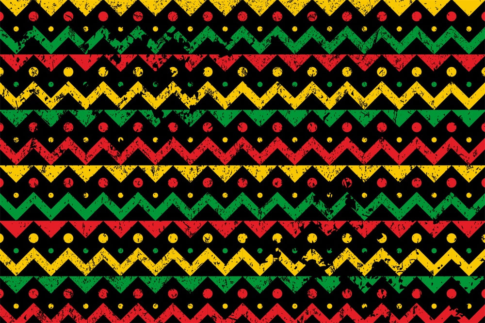 Ethiopian Backdrop African Celebration Vibrant Pattern Backdrop XY2-12
