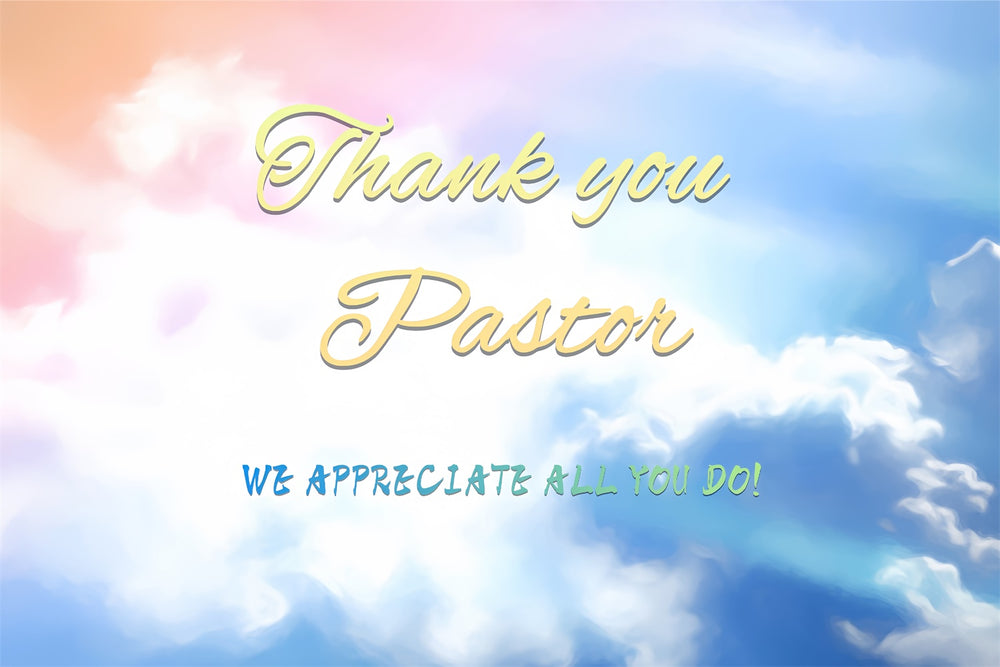 Pastor Appreciation Backdrop | Church Celebration Stage Background