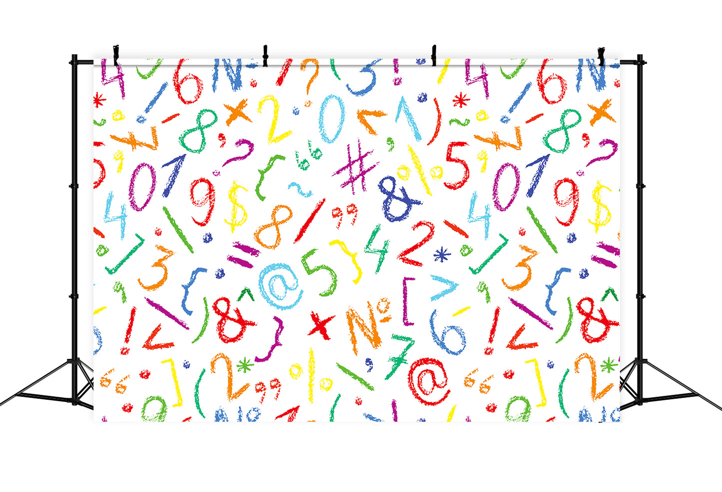 Back to School Chalk Numbers Photography Backdrop BRP7-7 – Dbackdrop