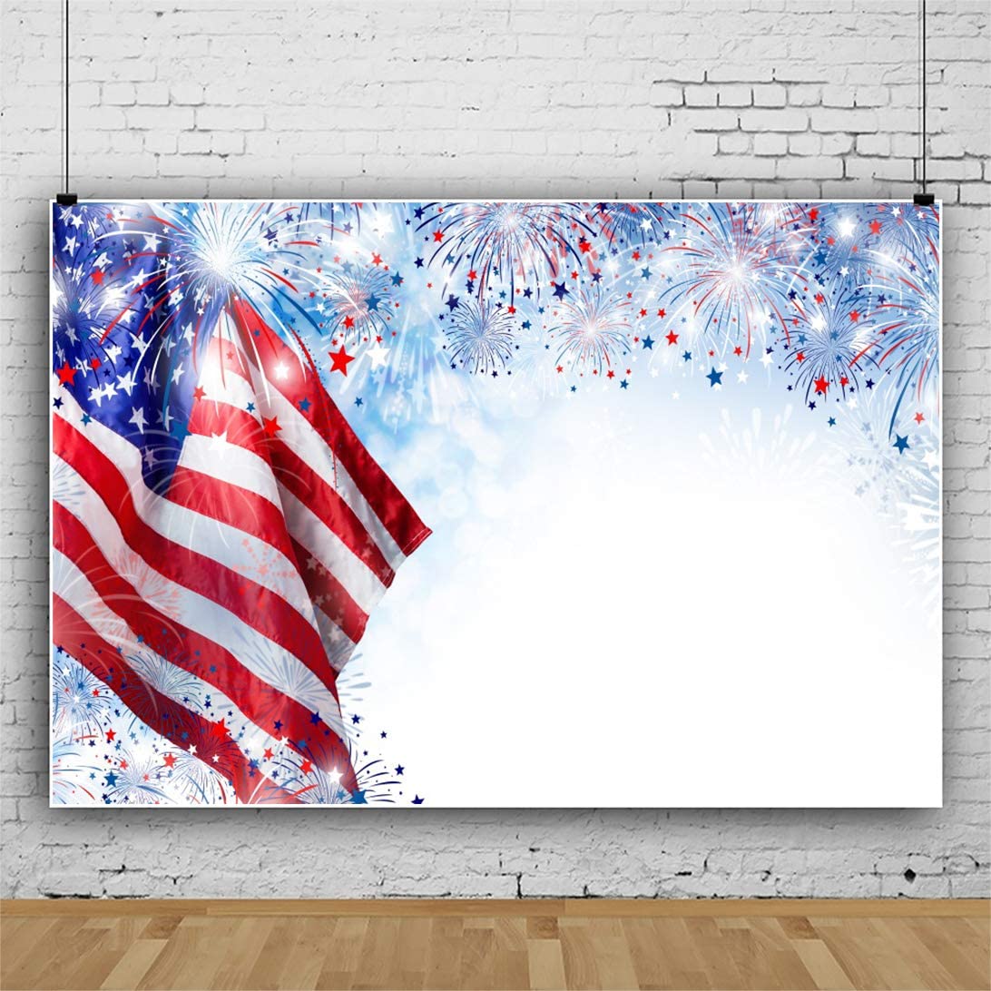 American Flag Independence Day Backdrop for Photography SH628 – Dbackdrop