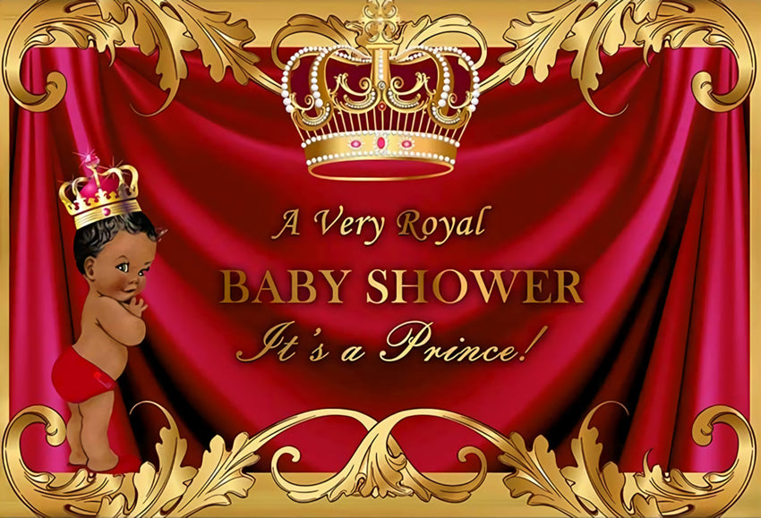 Red Backdrop Crown Background for Baby Photography BA19 – Dbackdrop