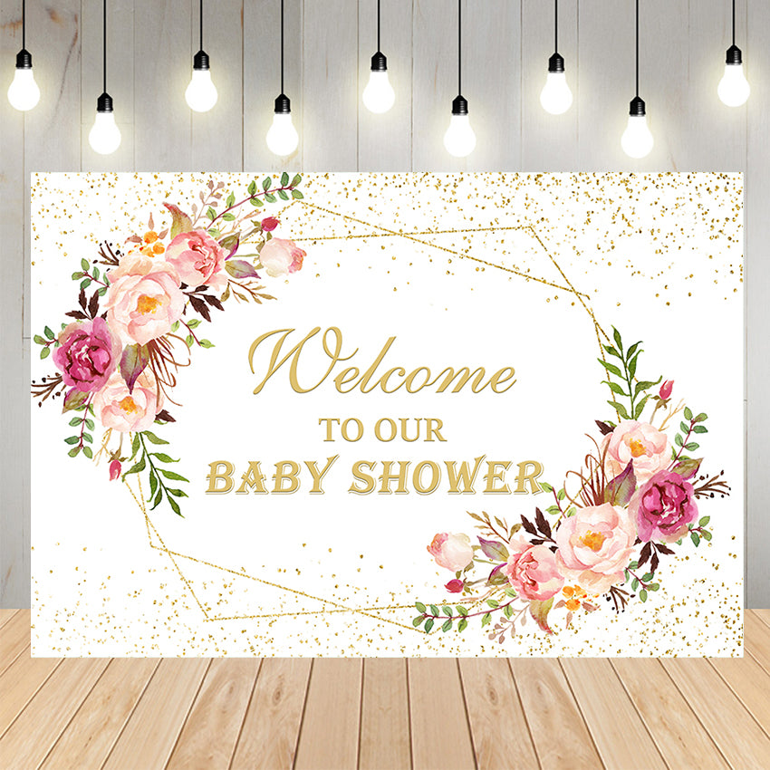 Baby Shower Party Decoration Custom Backdrop BP-007 – Dbackdrop