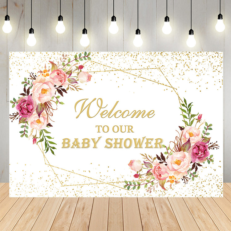 Baby Shower Party Decoration Custom Backdrop BP-007 – Dbackdrop