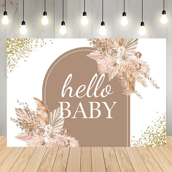 Custom Baby Shower Backdrop Flowers Decoration BP-008 – Dbackdrop