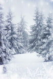 Snow Backdrop Trees Winter for Photos CM-st-081-E – Dbackdrop