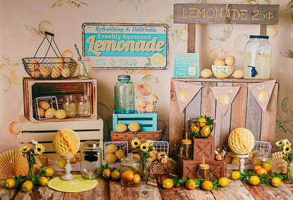 Lemonade Stand Summer Fresh Lemon Backdrop D1062 – Dbackdrop