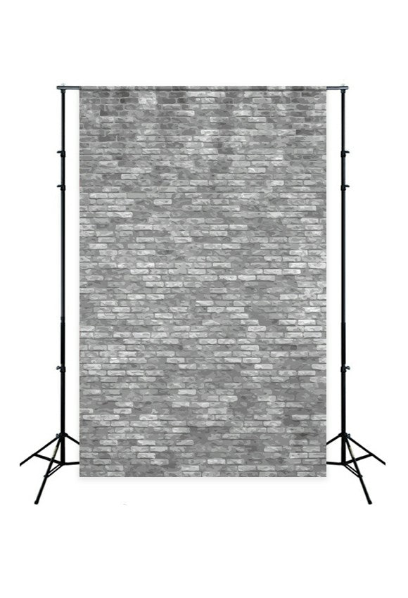 Grey Blurred Brick Wall Texture Backdrop for Photo Booths D-247 – Dbackdrop