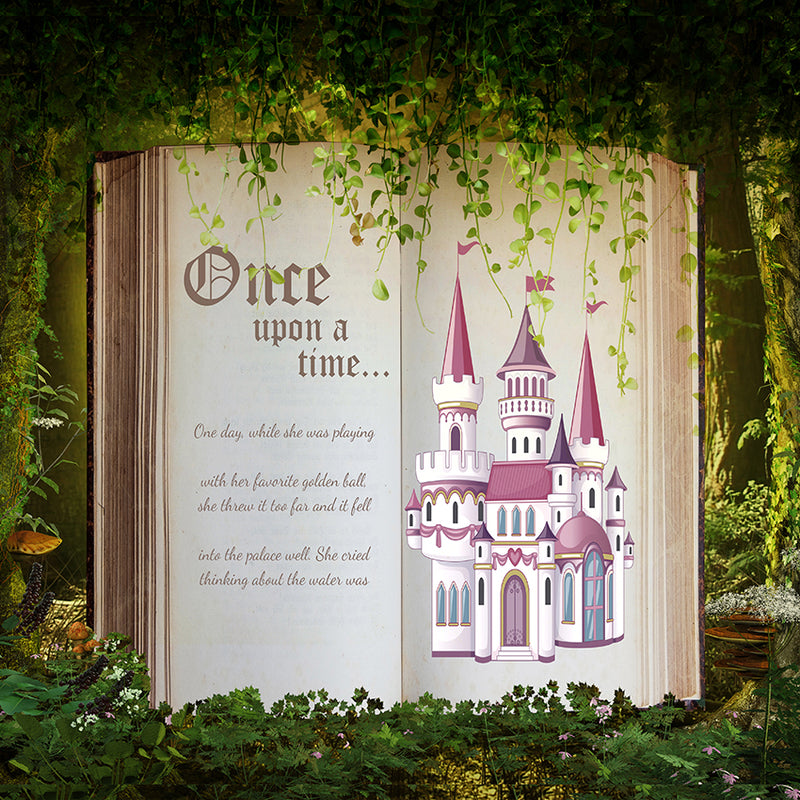 Once Upon a Time Backdrop Fairytale Storybook Castle Backdrop D836