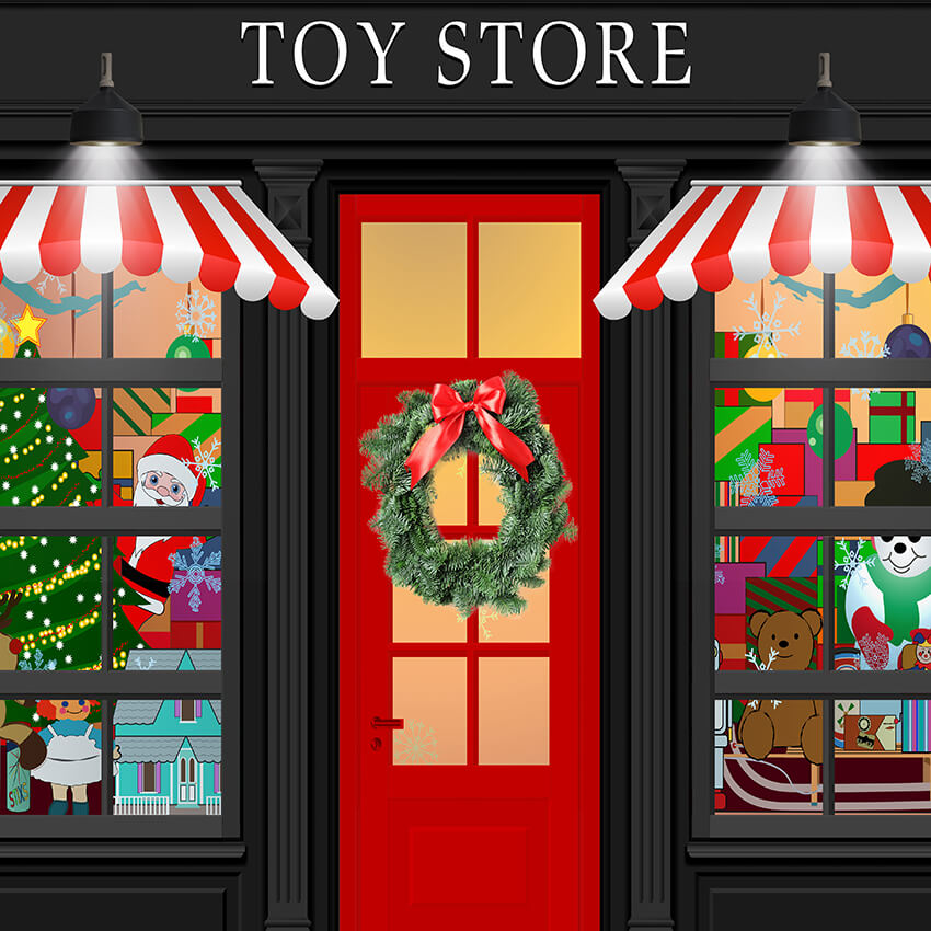 Toy Shop Window Clipart