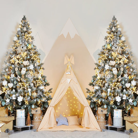 Christmas Tree Tiny Tent Photography Backdrop D984 – Dbackdrop