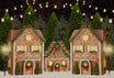 Gingerbread House Christmas Tree Backdrop D998 – Dbackdrop