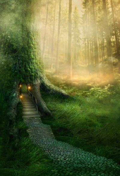 Forest Big Tree Backdrops for Photo Shoot F-160 – Dbackdrop