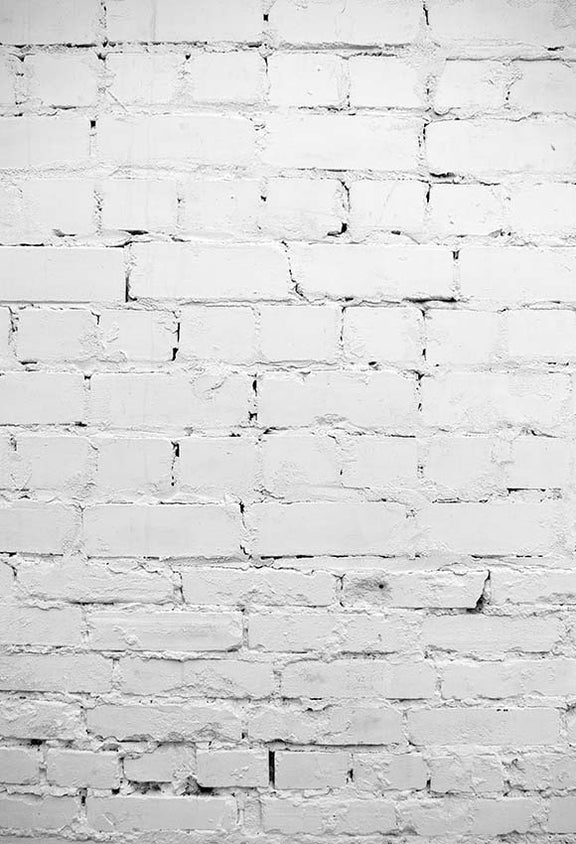 White Brick Wall Photo Backdrop for Party Decorations Floor-374 – Dbackdrop